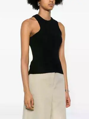 Axel Arigato Ribbed Knit Asymmetric Tank Top