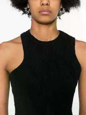 Axel Arigato Ribbed Knit Asymmetric Tank Top