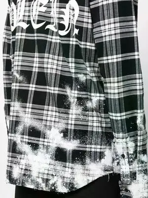 Philipp Plein Gothic Plein Checked Cotton Shirt