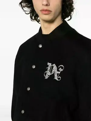 Palm Angels Monogram-embroidered Bomber Jacket