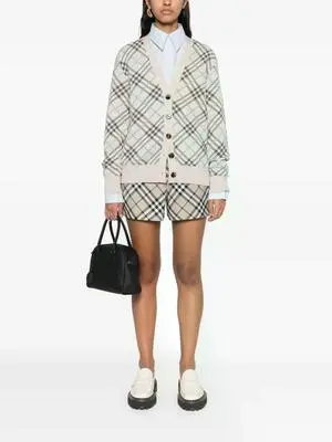 Burberry Equestrian Knight Motif Check Shorts