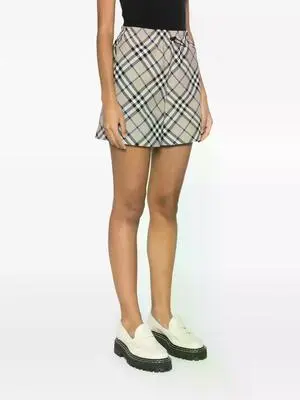 Burberry Equestrian Knight Motif Check Shorts