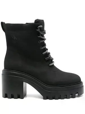 Calvin Klein 50mm Leather Boots - Black