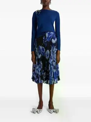 Erdem Cropped Sweater - Blue