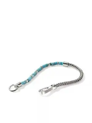 John Hardy Sterling Turquoise Heishi Bead Bracelet