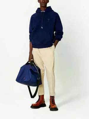 AMI Paris Drop-crotch Cropped Trousers
