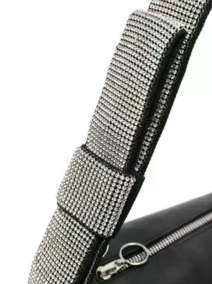 Kara Crystal Bow Leather Shoulder Bag