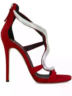 GIUSEPPE ZANOTTI Venere 120mm Stiletto Sandals - Red