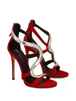 GIUSEPPE ZANOTTI Venere 120mm Stiletto Sandals - Red