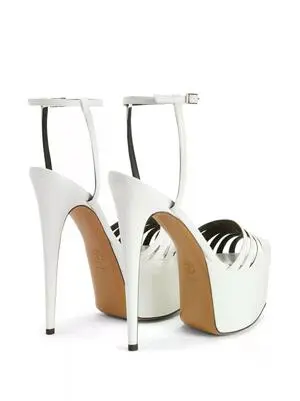 Alexandre Vauthier Leather Platform Sandals