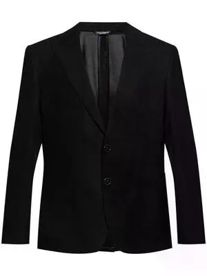 Dolce & Gabbana Wool Single-breasted Blazer - Black
