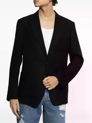 Dolce & Gabbana Wool Single-breasted Blazer - Black