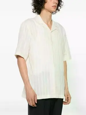 Sunspel Embroidered-stripes Cotton Shirt