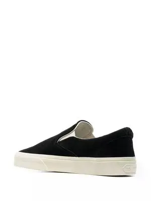 TOM FORD Suede Slip-on Sneakers - Black