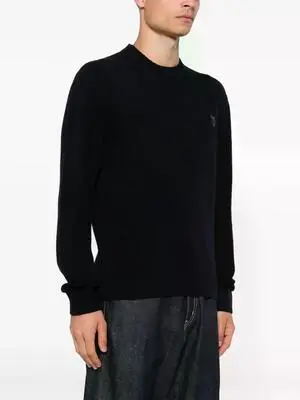 Maison Kitsuné Bold Fox Head-patch Sweater - Blue