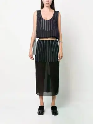 Gauchère Mini Mirror Striped Tank Top