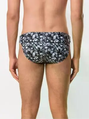 AMIR SLAMA Floral Print Swimming Trunks
