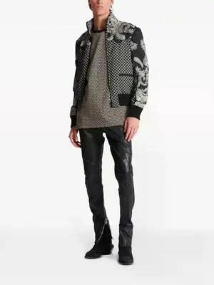 Balmain Monogram-jacquard T-shirt