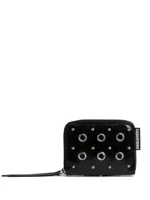 Dsquared2 Eyelet-detail Leather Wallet - Black