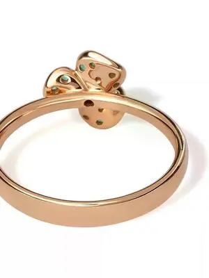 LEO PIZZO 18kt Rose Gold Emerald And Diamond Ring