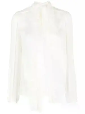 TWINSET Layered Feather-trim Blouse - Neutrals