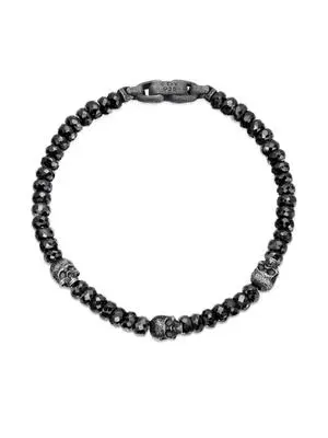 David Yurman Sterling Skull Station Bracelet
