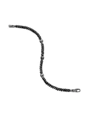 David Yurman Sterling Skull Station Bracelet
