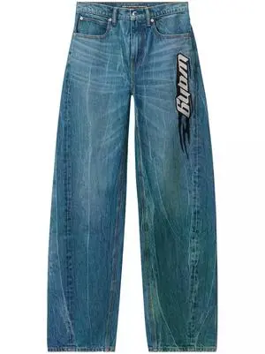 Alexander Wang Logo-patch Balloon Jeans