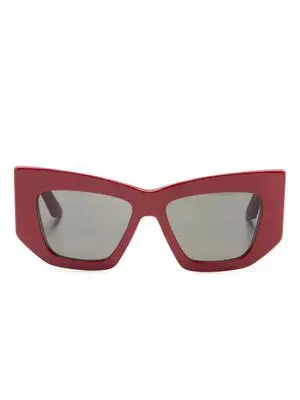 Alexander McQueen Oversized Sunglasses - Red