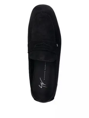 GIUSEPPE ZANOTTI Cristophe Suede Loafers - Black