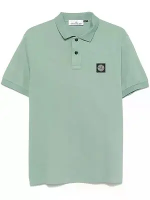 Stone Island Piqué-weave Polo Shirt