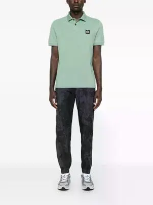 Stone Island Piqué-weave Polo Shirt