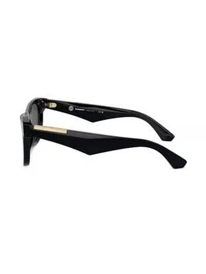 Burberry Logo-plaque Square-frame Sunglasses - Black