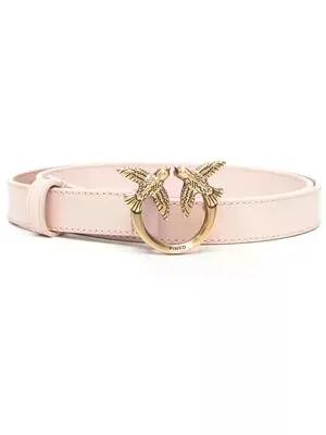 Pinko Love Berry Leather Belt - Pink