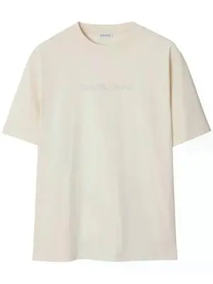 Burberry Logo-embroidered T-shirt