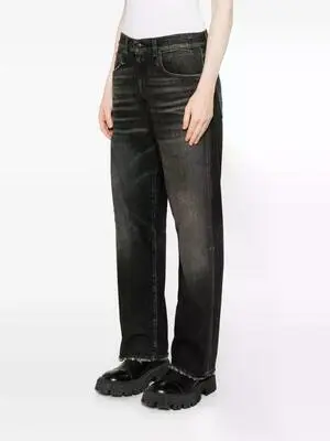 R13 Logo-patch Straight Leg Jeans