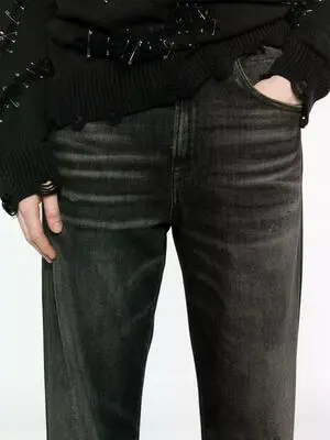 R13 Logo-patch Straight Leg Jeans