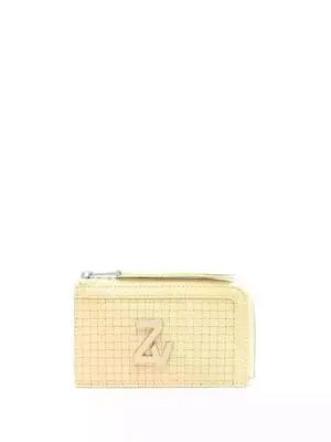 Zadig&Voltaire Logo-plaque Medium Leather Wallet - Neutrals