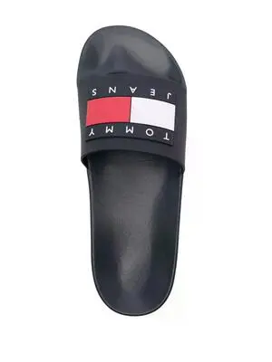 Tommy Hilfiger Raised-logo Open-toe Slides