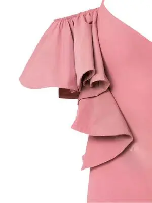AMIR SLAMA Ruffled One-piece Swimsuit