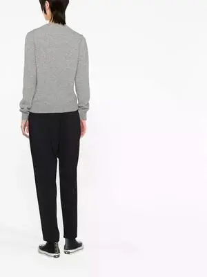 Play Comme Des Garcon Logo-print Wool Cardigan