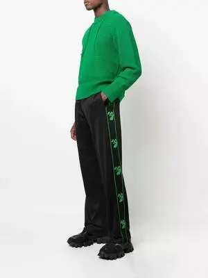 Off-White Face Band Logo-jacquard Track Pants