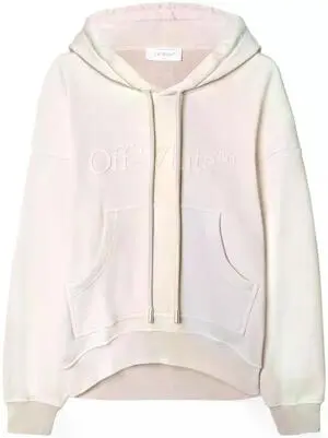 Off-white Drawstring Sweatshirts Hoodies For Women
