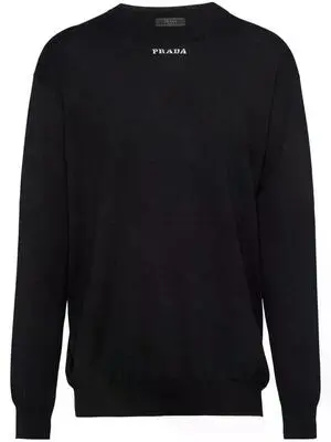Prada Intarsia-logo Cashmere Jumper
