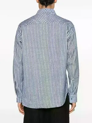 CRAIG GREEN Ripped Striped Cotton Shirt