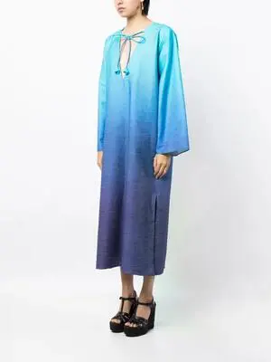 BAMBAH Mosa Gradient-effect Linen Kaftan