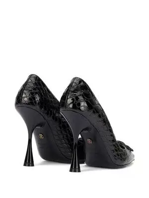 Roberto Cavalli Crocodile-effect High-heel Pumps