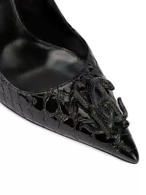 Roberto Cavalli Crocodile-effect High-heel Pumps