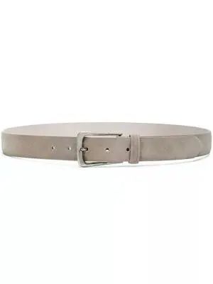Brunello Cucinelli Silver Tone Belts For Men