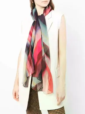 Paul Smith Silk Spray Swirl Scarf